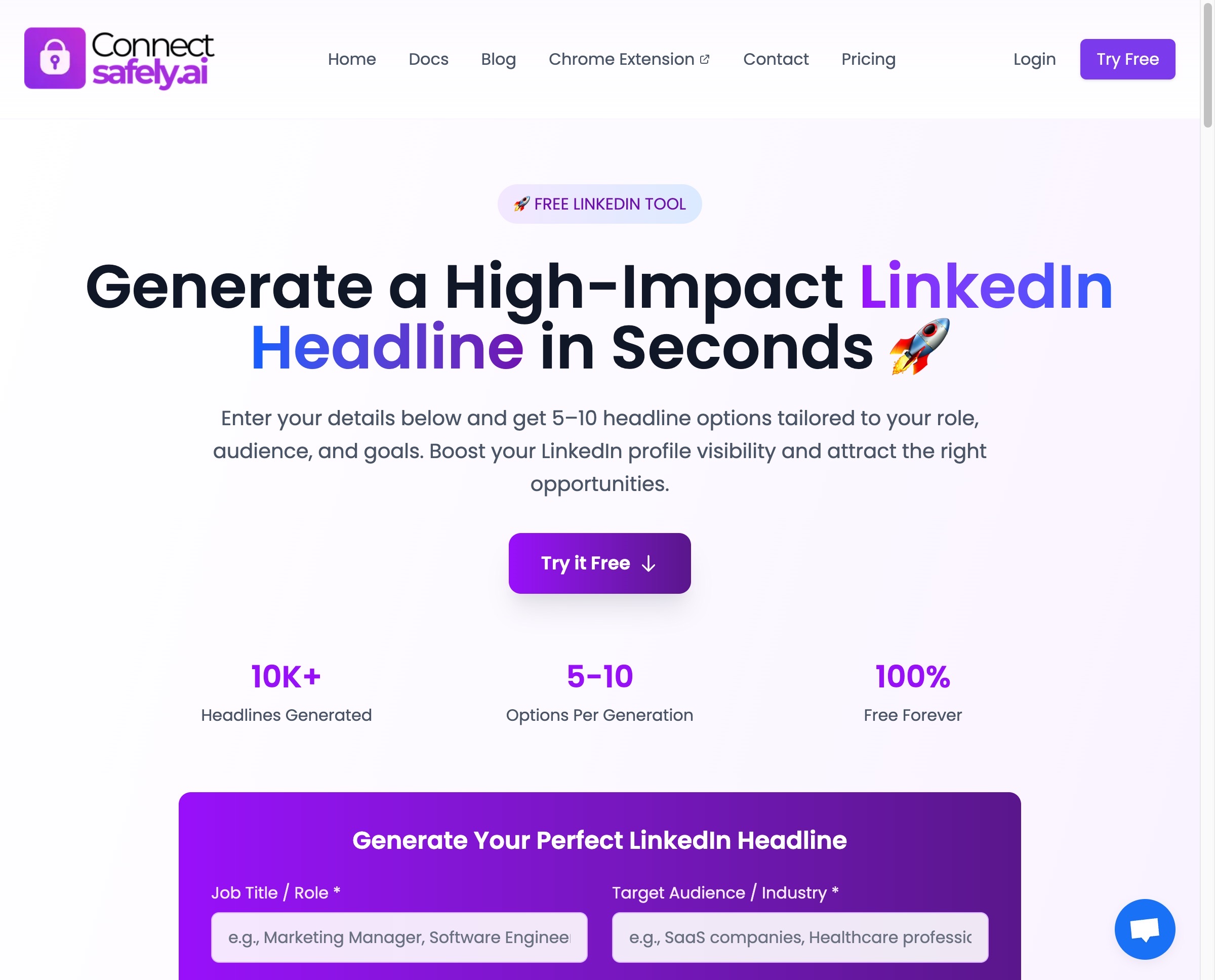 LinkedIn Headline Generator Free | AI-Powered Tool 2026